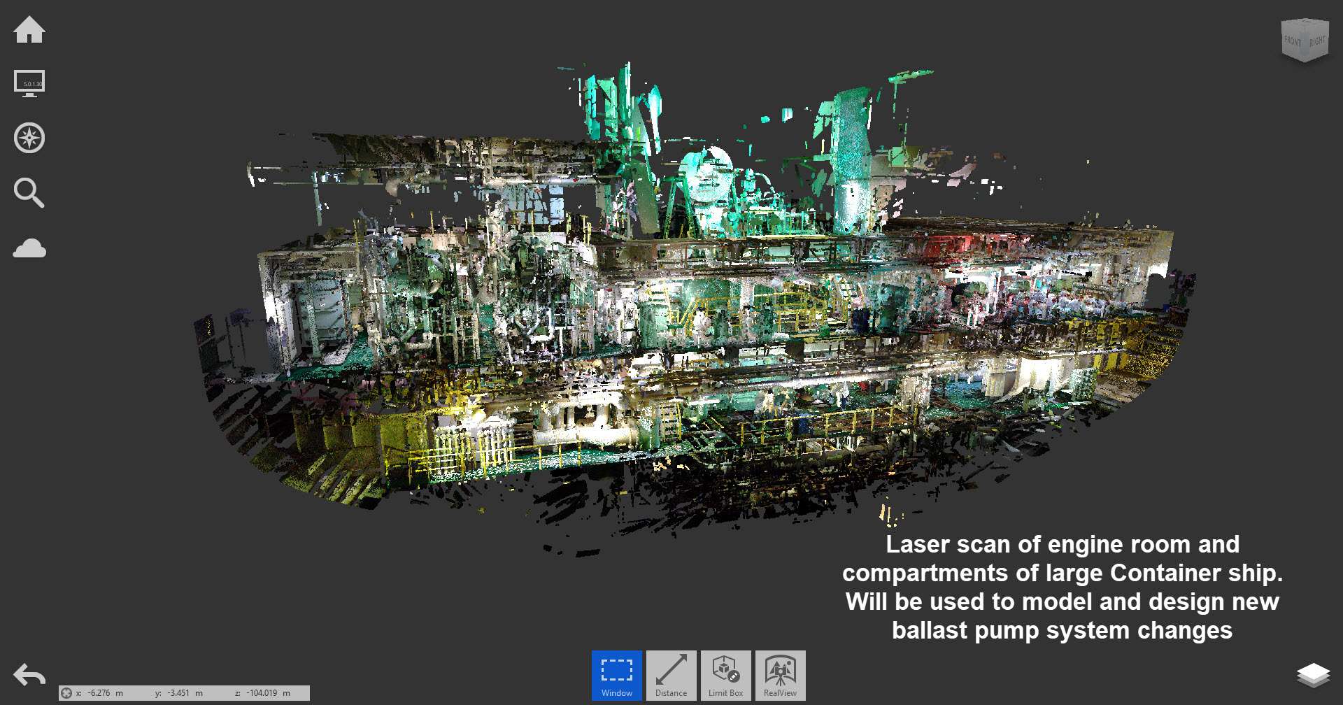 Project 3D Laser Scanning Of Large Container Ship Engine Room Project 3D Laser Scanning Of Large Container Ship Engine Room